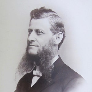 Original 1890's Rev M Rhodes DD Bearded Preacher Man Cabinet Card ...