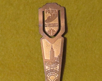 Chicago Bookmark - Etsy