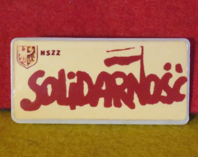 Original 1980's Solidarnosc Polish Solidarity Political Pin - Etsy