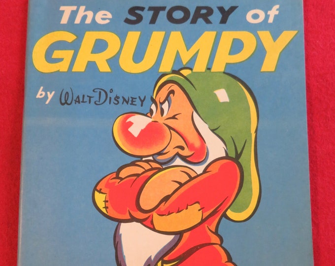Original 1938 Walt Disney's the Story of Grumpy Book - Snow White ...