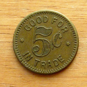 Original 1890's Pierce and Patterson Marion Indiana Trade Token - Etsy