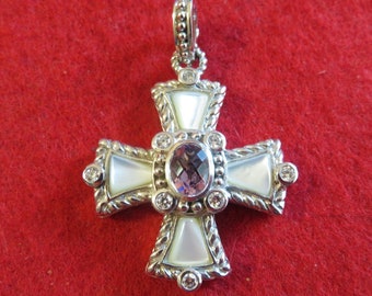 Judith Ripka Cross - Etsy