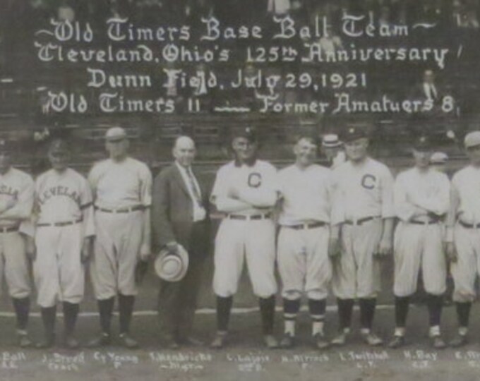 Original July 29th, 1921 Cleveland Dunn Field Old Timers Base Ball Team ...