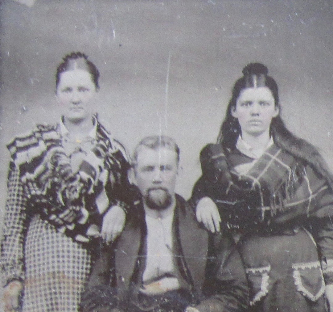 1870s Tintype Photograph: Victorian Family Portrait on Iron Plate - Etsy