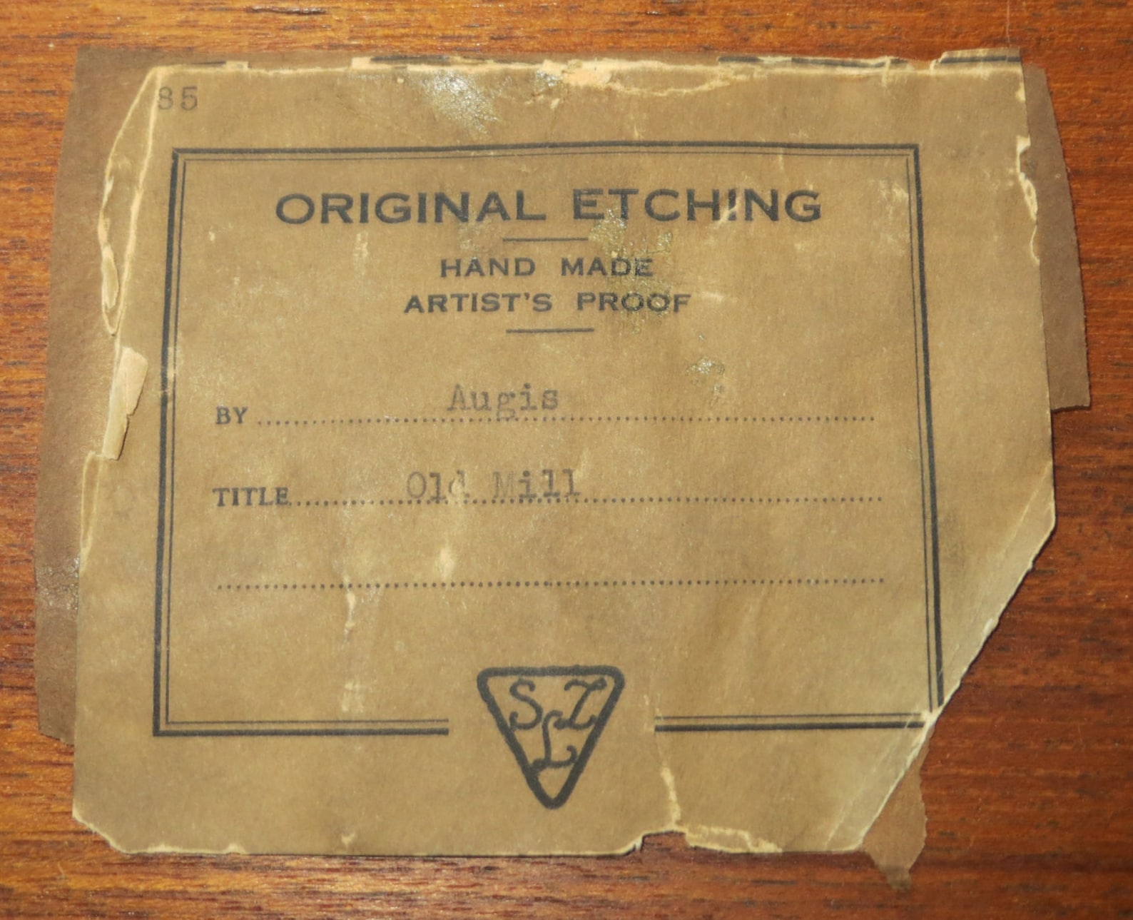 Marcel Augis 19th Century Aquatint Etching Old Mill Artist Proof ...