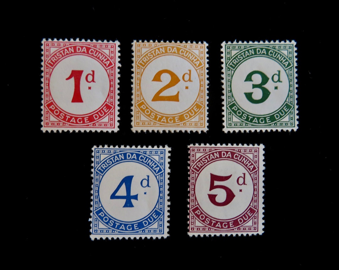 1957 Tristan Da Cunha Scott #J1 - J5 Mint Hinged Postage Stamp Set - Etsy