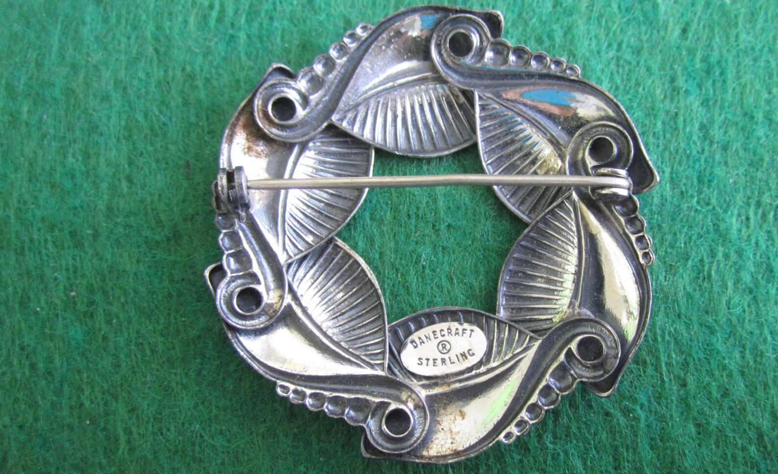 Beautiful 1950s Danecraft Sterling Silver Wreath Pin Brooch - Etsy