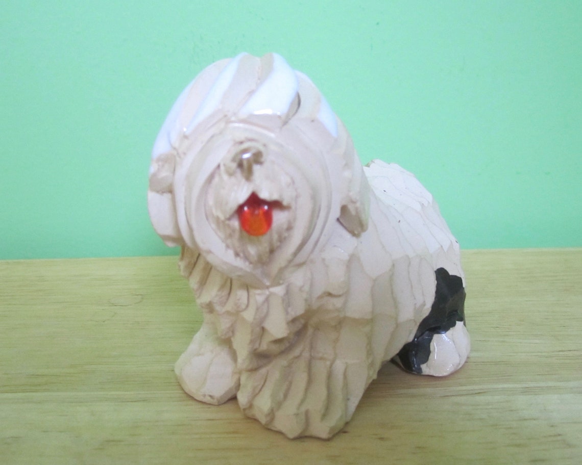Vintage Artesania Rinconada English Sheep Dog Figurine | Etsy