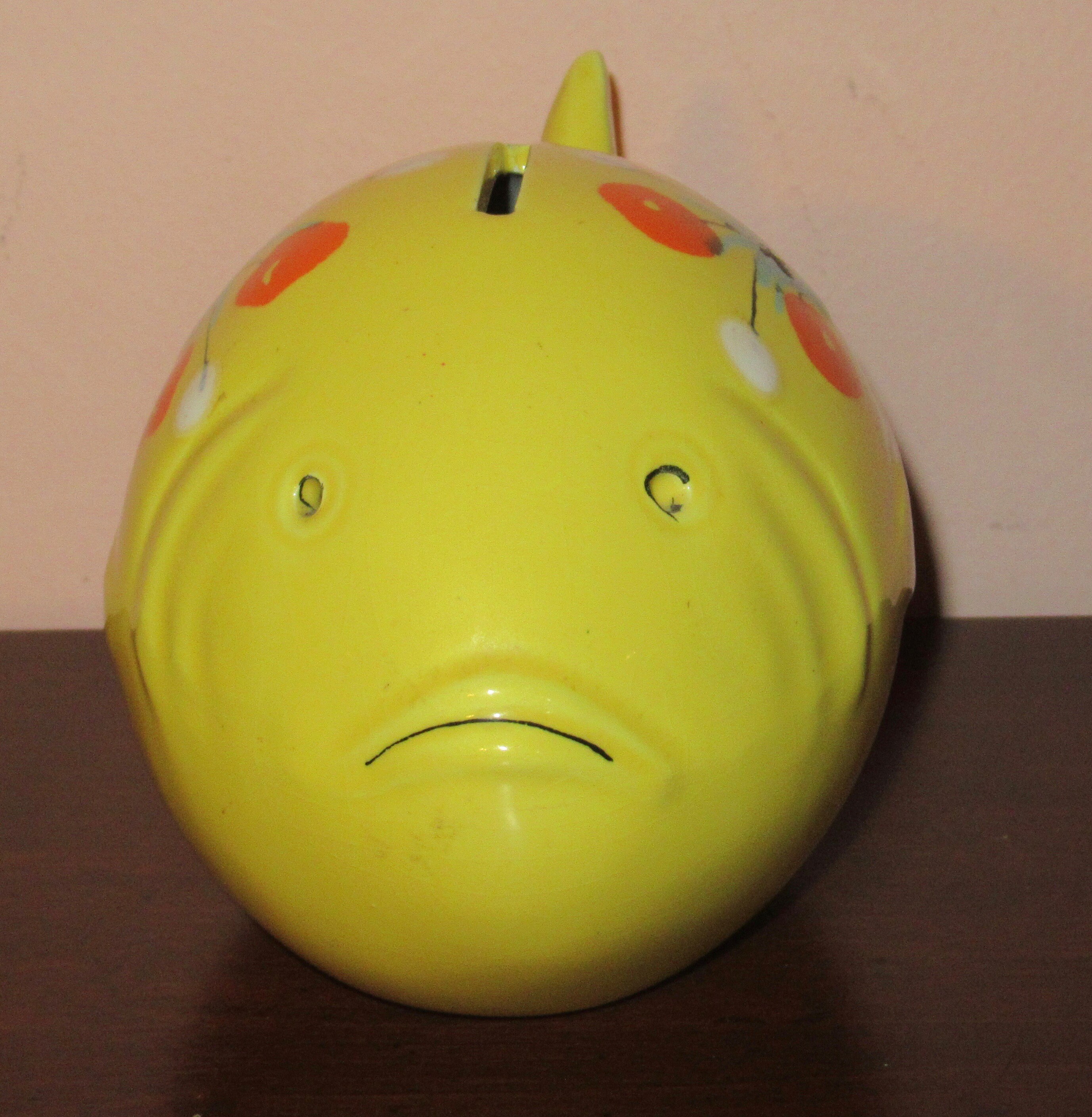 Mid Century 1960's Ceramic Fish Figural Coin Bank Made | Etsy