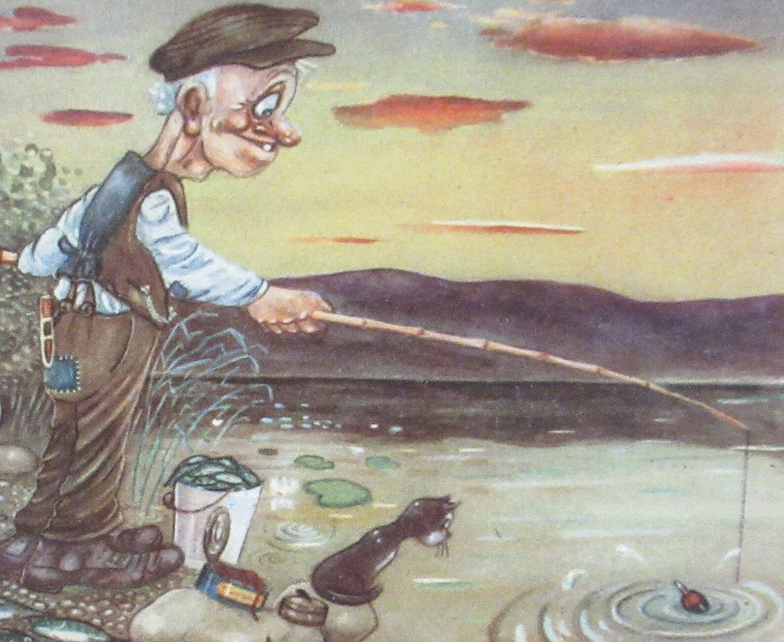 Vintage 1900's Jac Edgren Artist Signed Color Postcard | Etsy