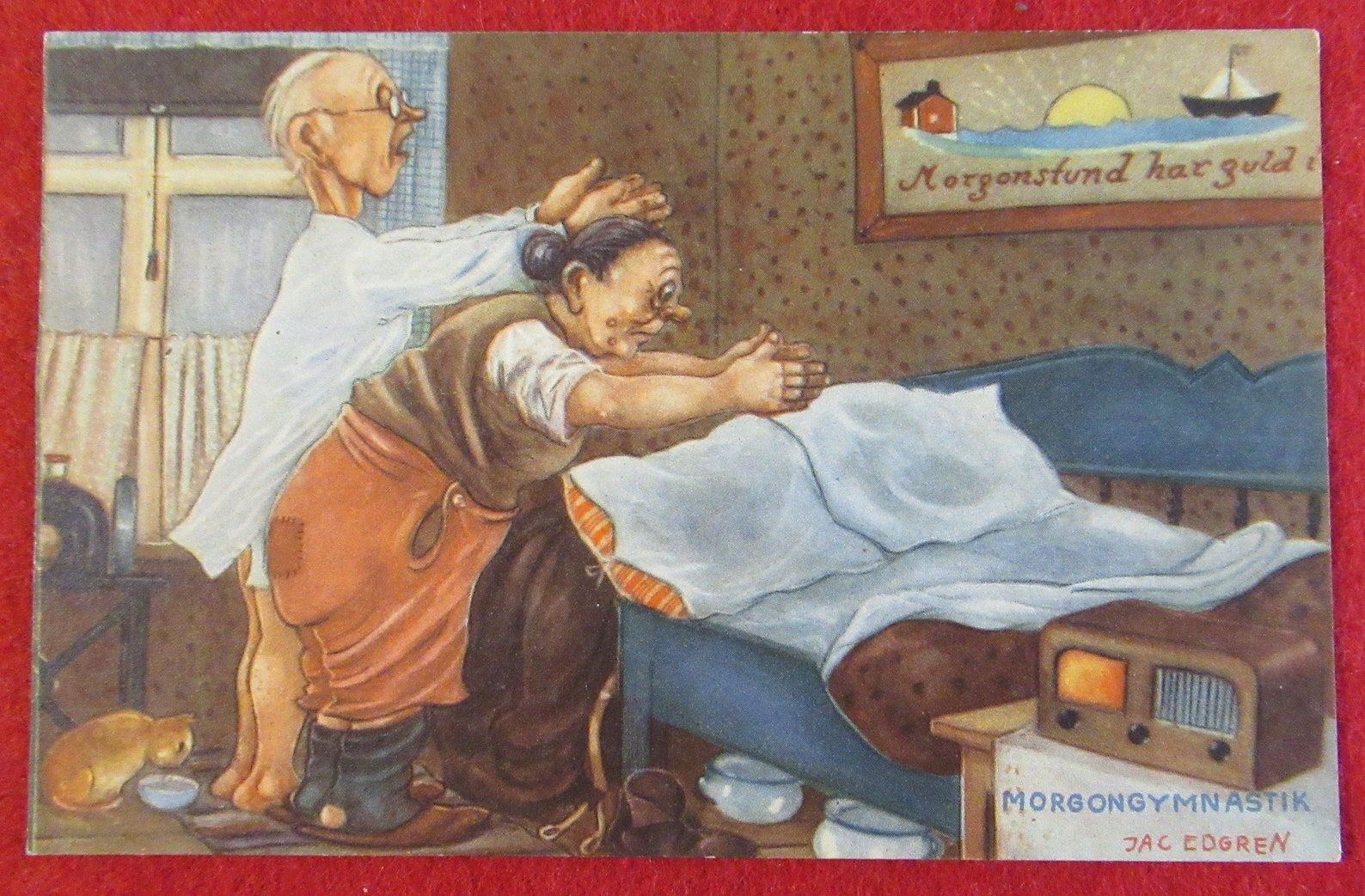 Vintage 1900's Jac Edgren Artist Signed Color Postcard - Etsy