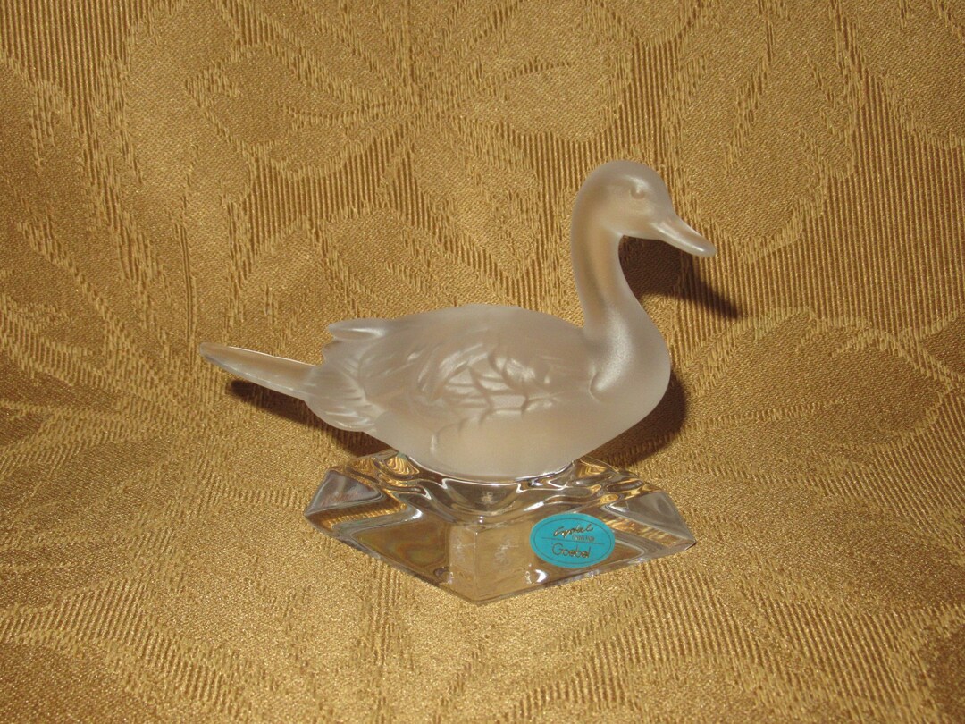 Adorable Goebel Crystal Collection Frosted Duck Figurine - Etsy