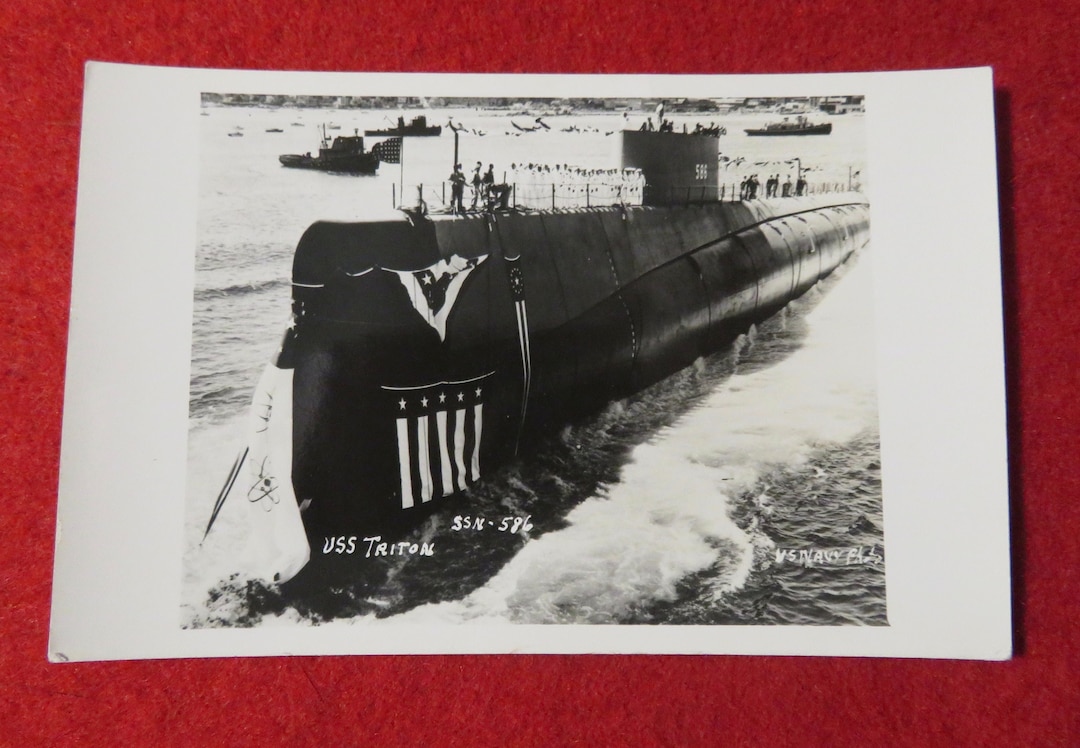 Cold War USS Triton SSN - 586 Nuclear Powered Radar Picket Submarine - Etsy