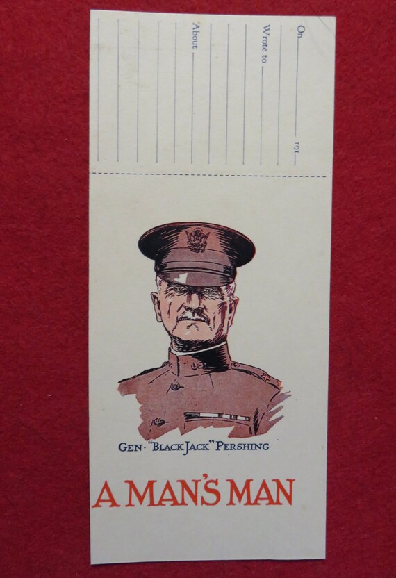 Original 1910's World War I Era Patriotic Postcard General | Etsy