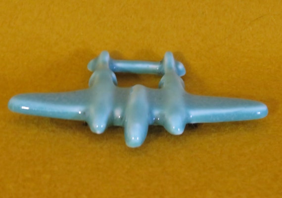 Vintage 1940's World War II Era Ceramic Airplane Avia… - Gem