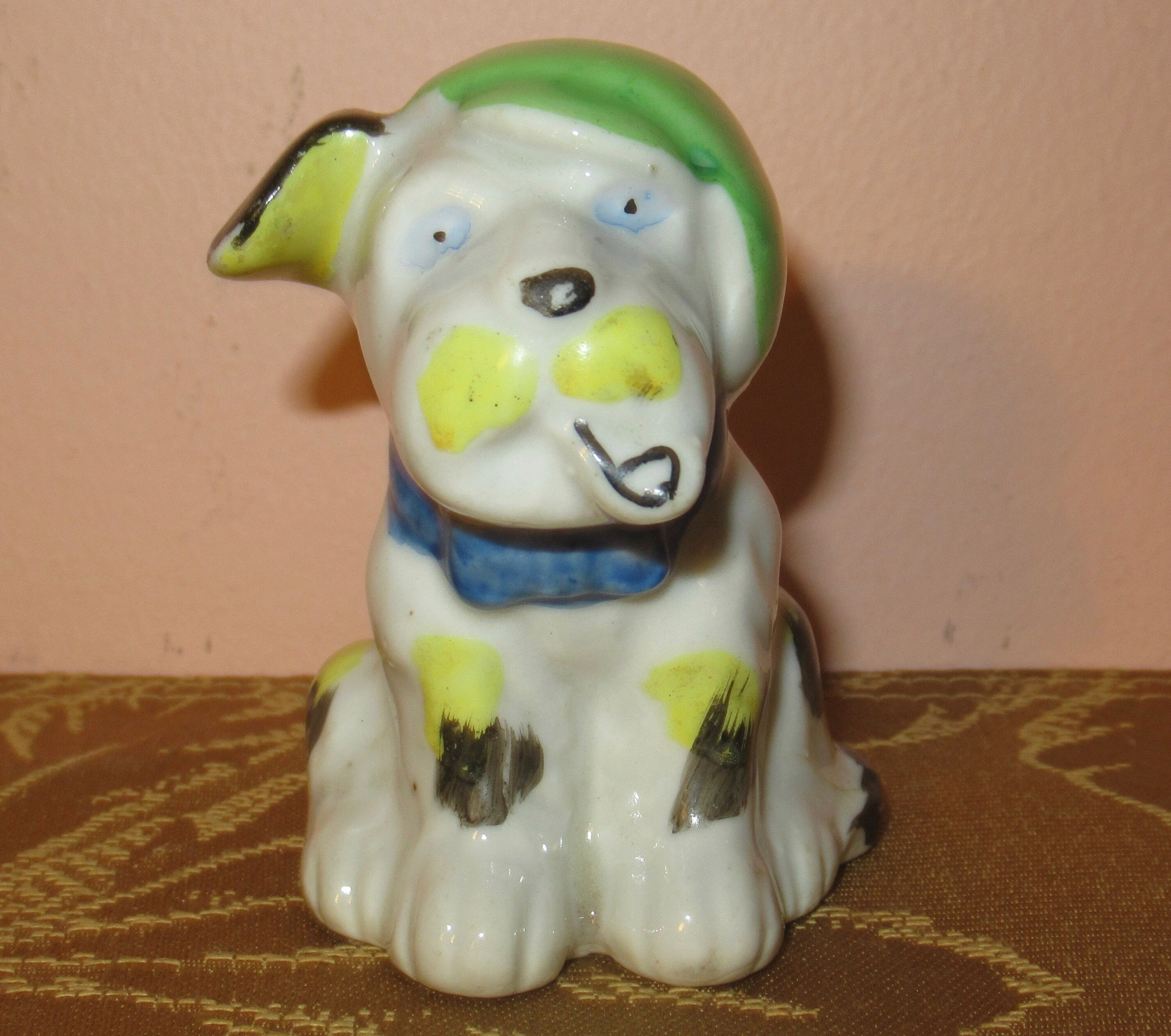 Vintage 1940's Smoking Puppy Dog Occupied Japan Porcelain | Etsy