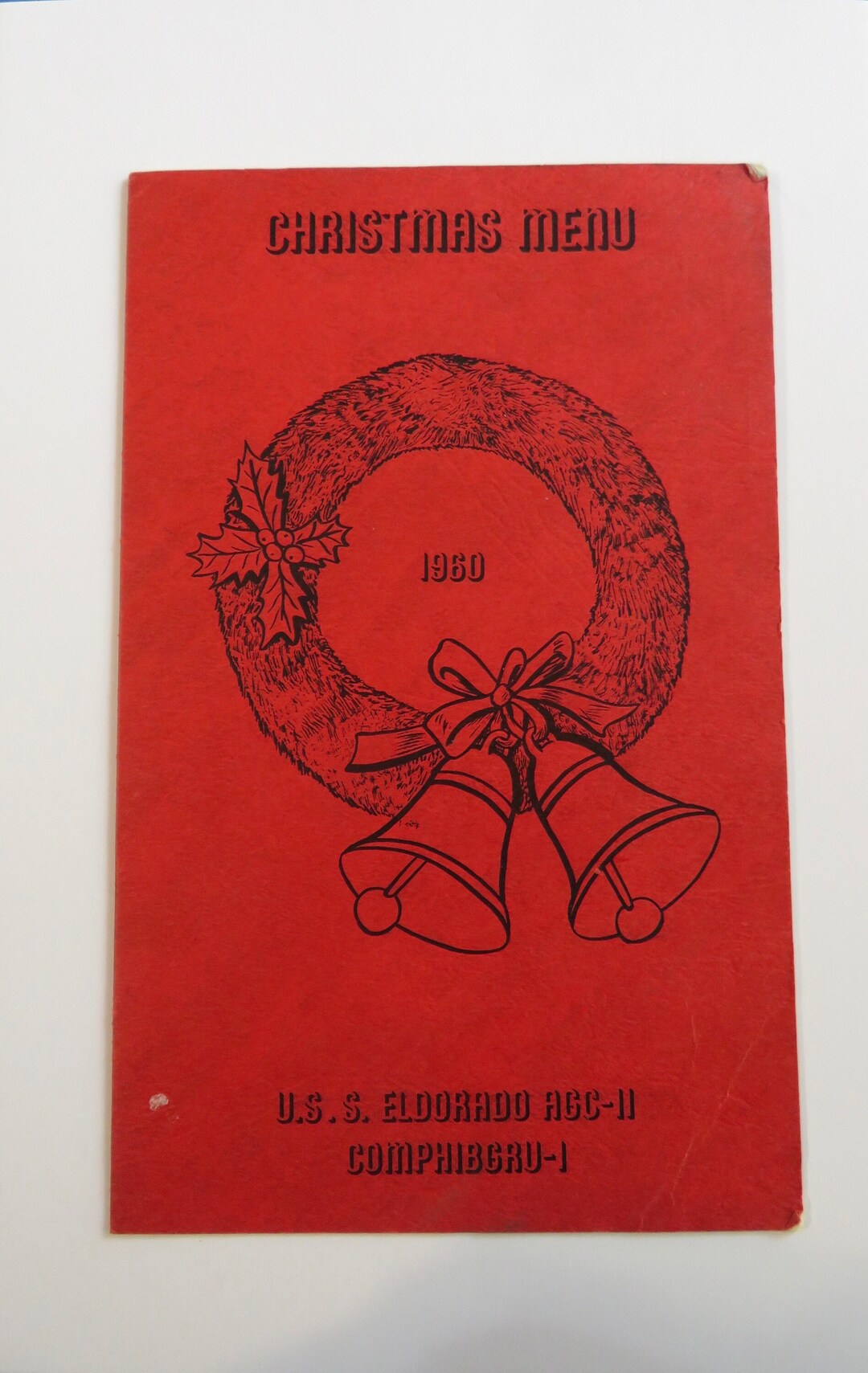 Original 1960 USS Eldorado AGC - 11 Naval Christmas Dinner Menu - Etsy