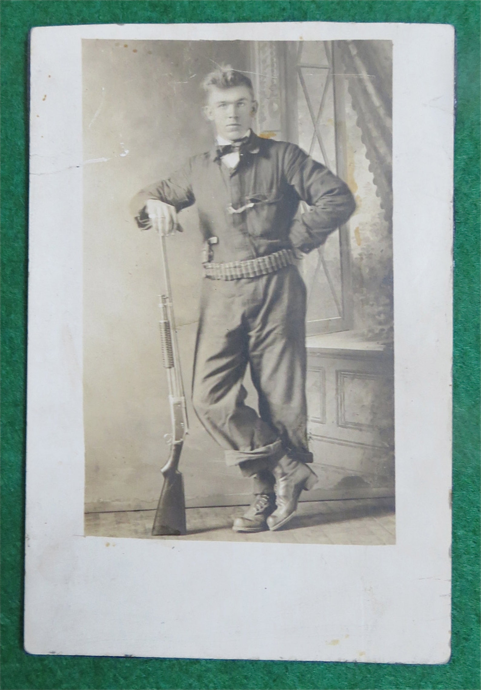 The Great White Hunter Vintage 1920's Man With His Rifle - Etsy