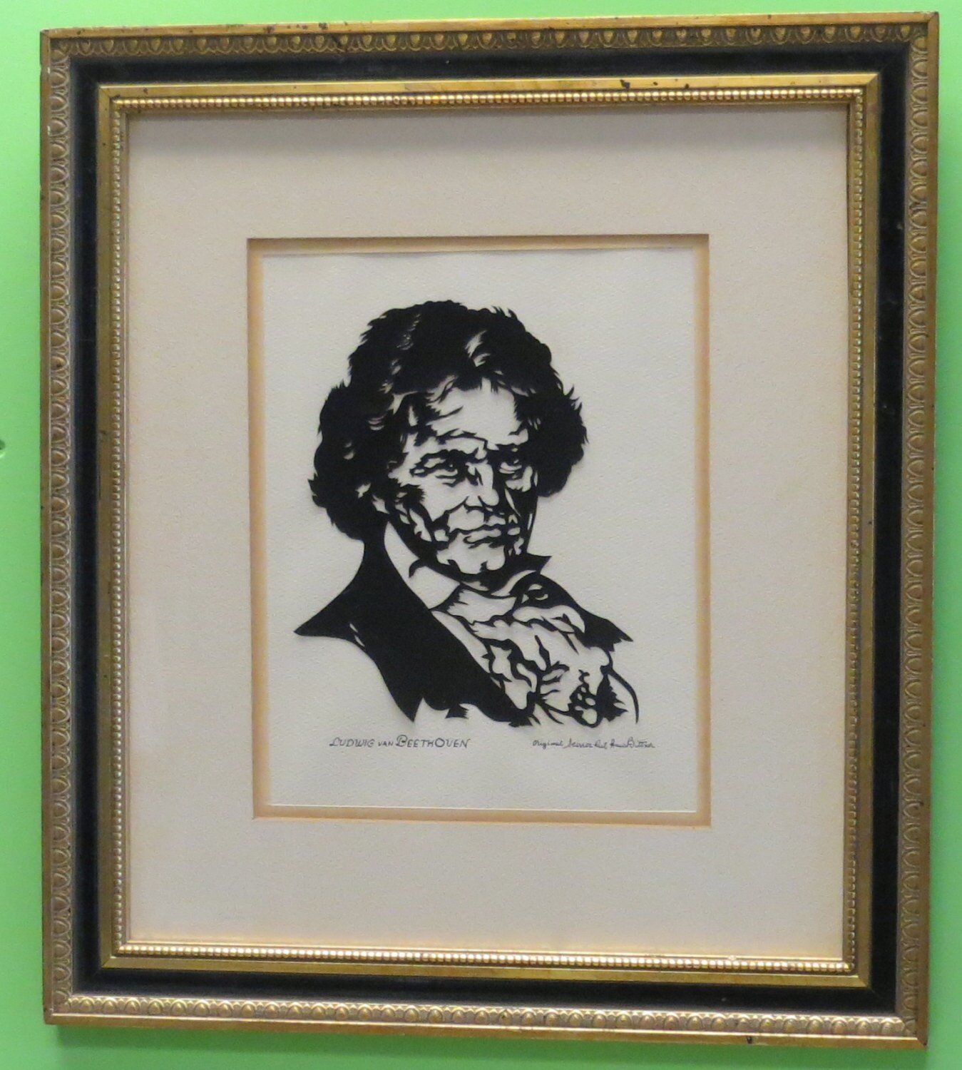 Ludwig Von Beethoven Original Hans Bittner Scissor Cut | Etsy