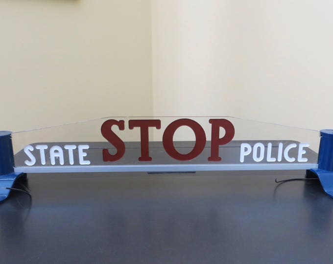 Vintage Michigan State Police Hood Hailer Stop Sign Light - Free ...
