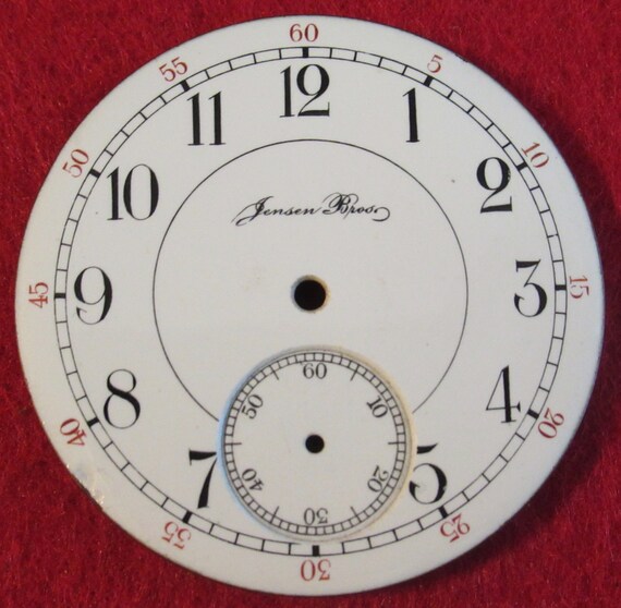 Original Pocket Watch Face Replacement Jensen Brother… - Gem