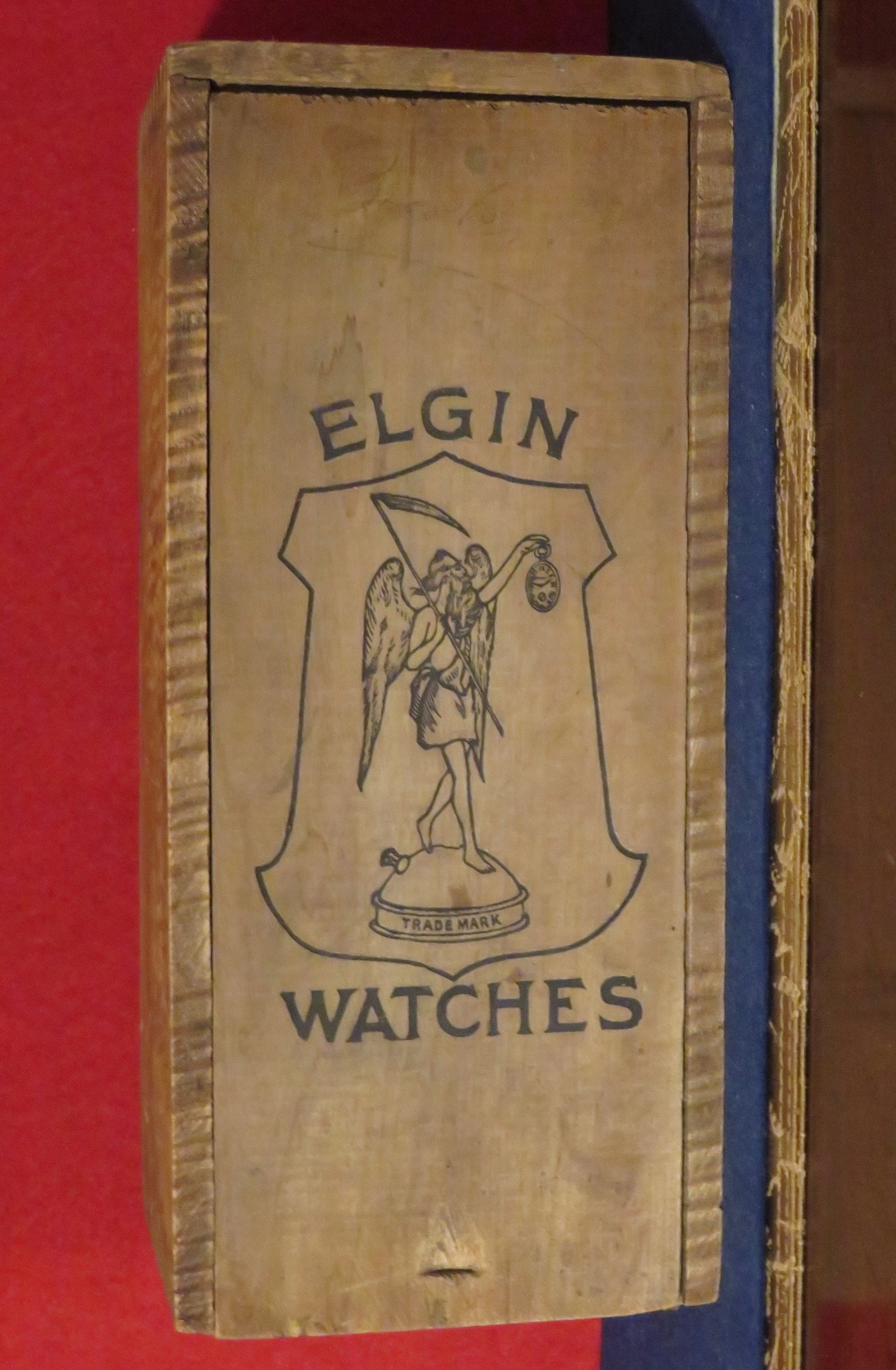 Original 1900's Elgin Watch Company Large Wooden Watch | Etsy