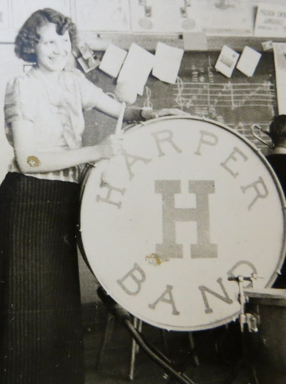 Vintage 1930's Cute Harper High School Chicago Band | Etsy