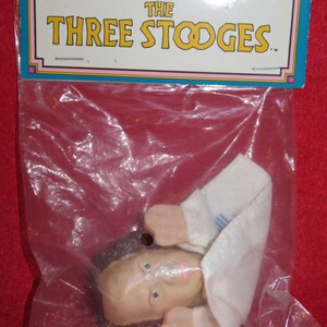 Vintage 1991 Three Stooges Finger Puppets Set of 3 - Larry, Moe & Curly ...