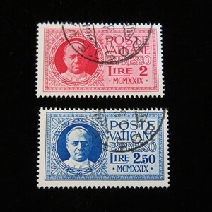 1929 Vatican City Scott #E1 - E2 Used Special Delivery Postage Stamp Set - Etsy
