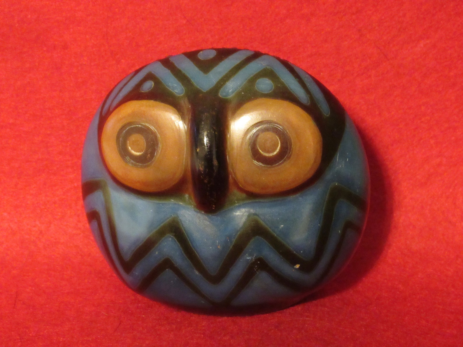 Fabulous Mid Century Blue Ceramic Owl Signed Polos Bug Eyed - Etsy