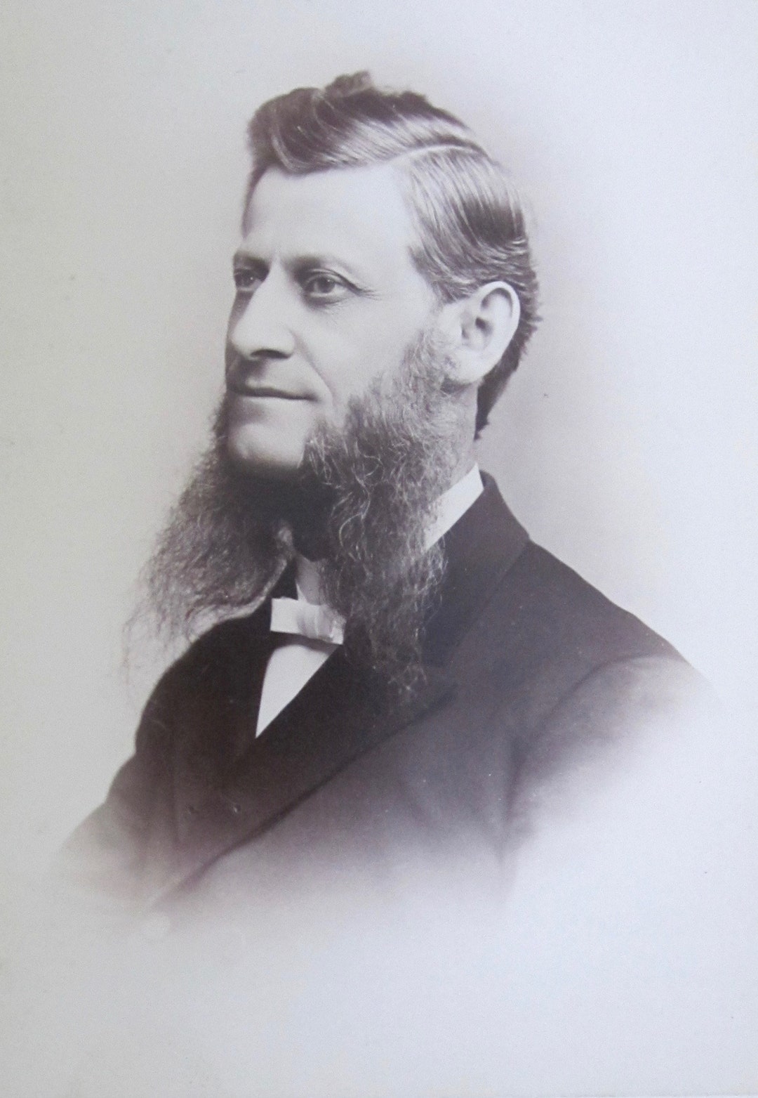 1890s Bearded Preacher Man Cabinet Card - Rev M Rhodes DD - Etsy