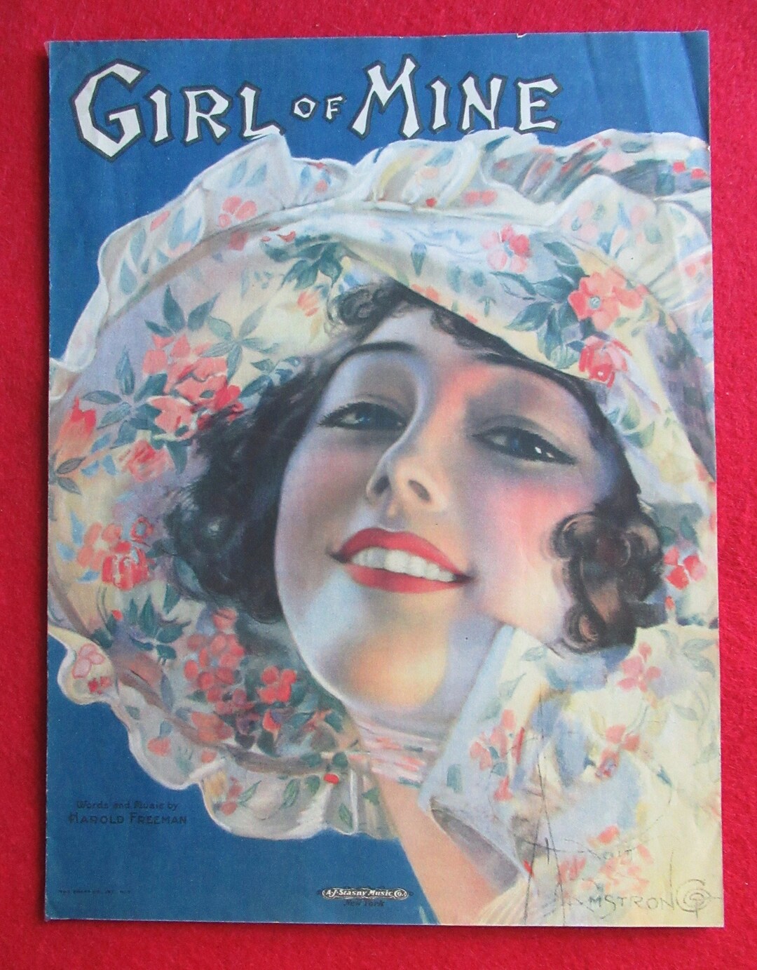 1920s Rolf Armstrong Pin up Sheet Music - "girl of Mine" - Etsy