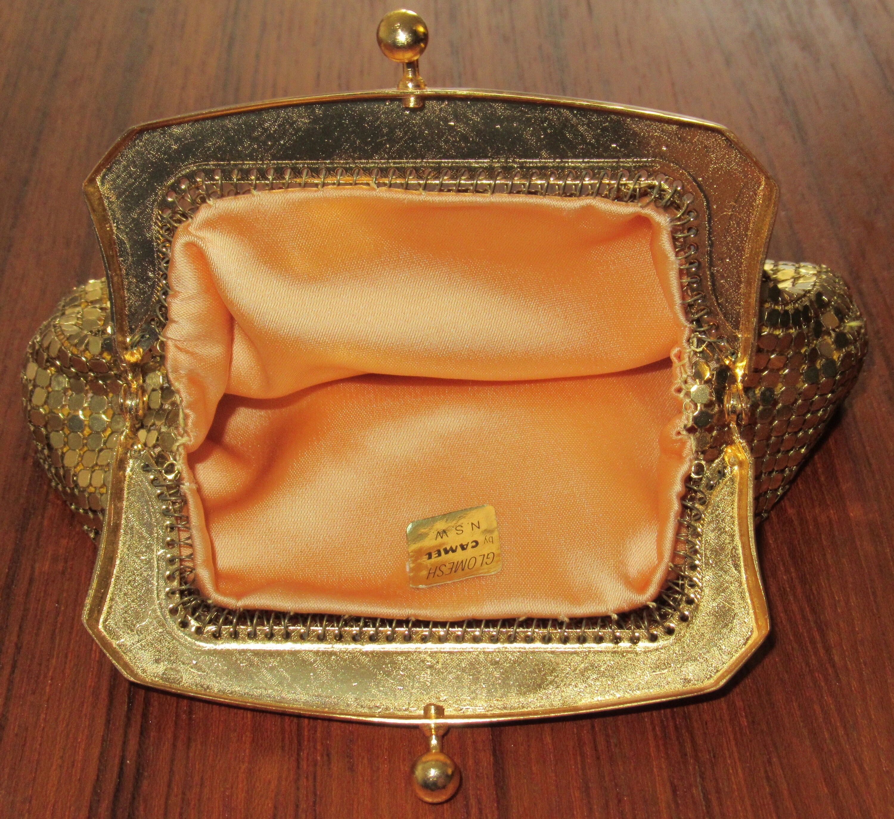 Vintage 1970's Glomesh by Camel Gold Mesh Purse Australian - Etsy