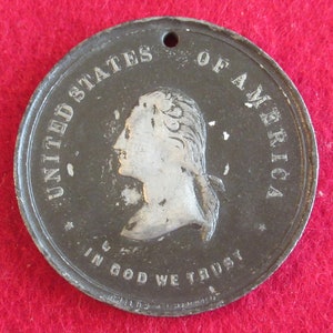 1889 George Washington Presidential Inauguration Centennial Token Child ...