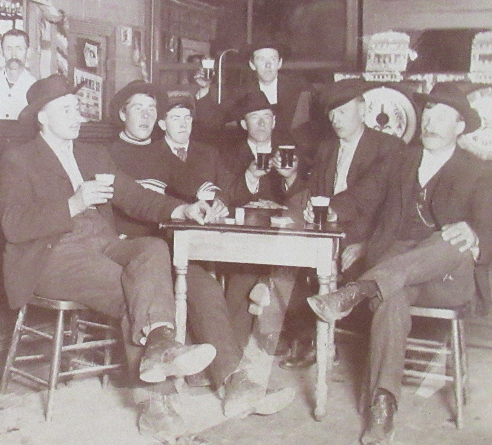 Awesome 1890's Canadian Tavern Bar Albumen Photo On | Etsy