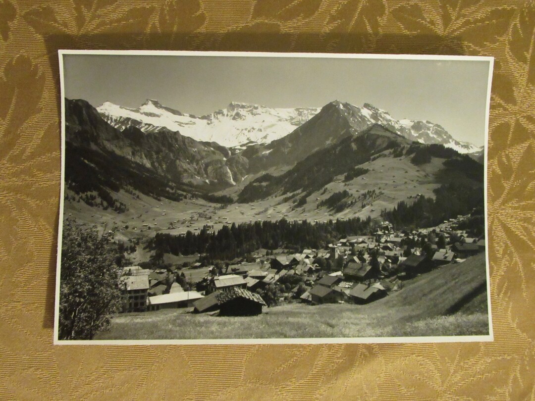 1940s Adelboden German Alps Photo – Vintage Emanuel Gyger & Arnold ...