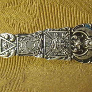 Antique 1900's RM & S Sterling Masonic Temple Chicago Souvenir Spoon ...