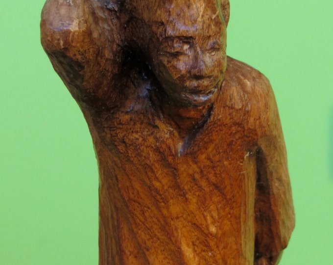 Ludovic Booz 1960's Mid Century Haiti Haitian Hand Carved Wood ...