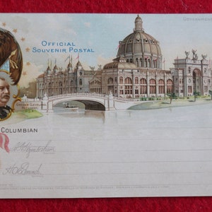 Official 1893 Columbian Exposition Chicago World's Fair President ...
