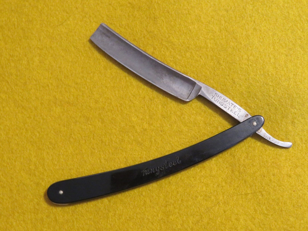 Antique 1920's Shumate Tungsteel Straight Razor Made in St Louis USA - Etsy