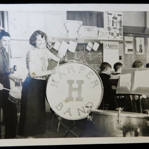 Vintage 1930's Cute Harper High School Chicago Band Snapshot Photo ...