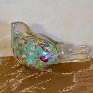 Handmade 1980's Art Glass Bird Paperweight - the Sampler Homer Indiana ...