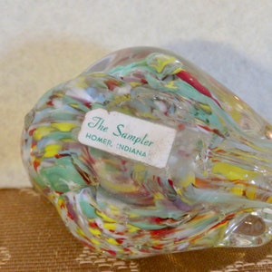 Handmade 1980's Art Glass Bird Paperweight - the Sampler Homer Indiana ...