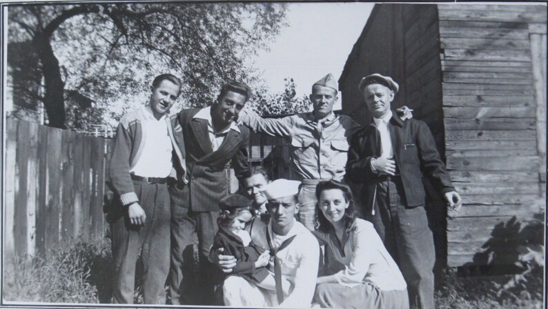 An American Family - Iconic 1940's WW II Era Family Snapshot Photo - Etsy