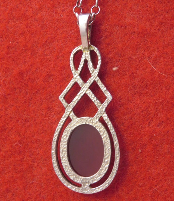 Mid Century 1970's Ortak Sterling Silver Necklace & P… - Gem