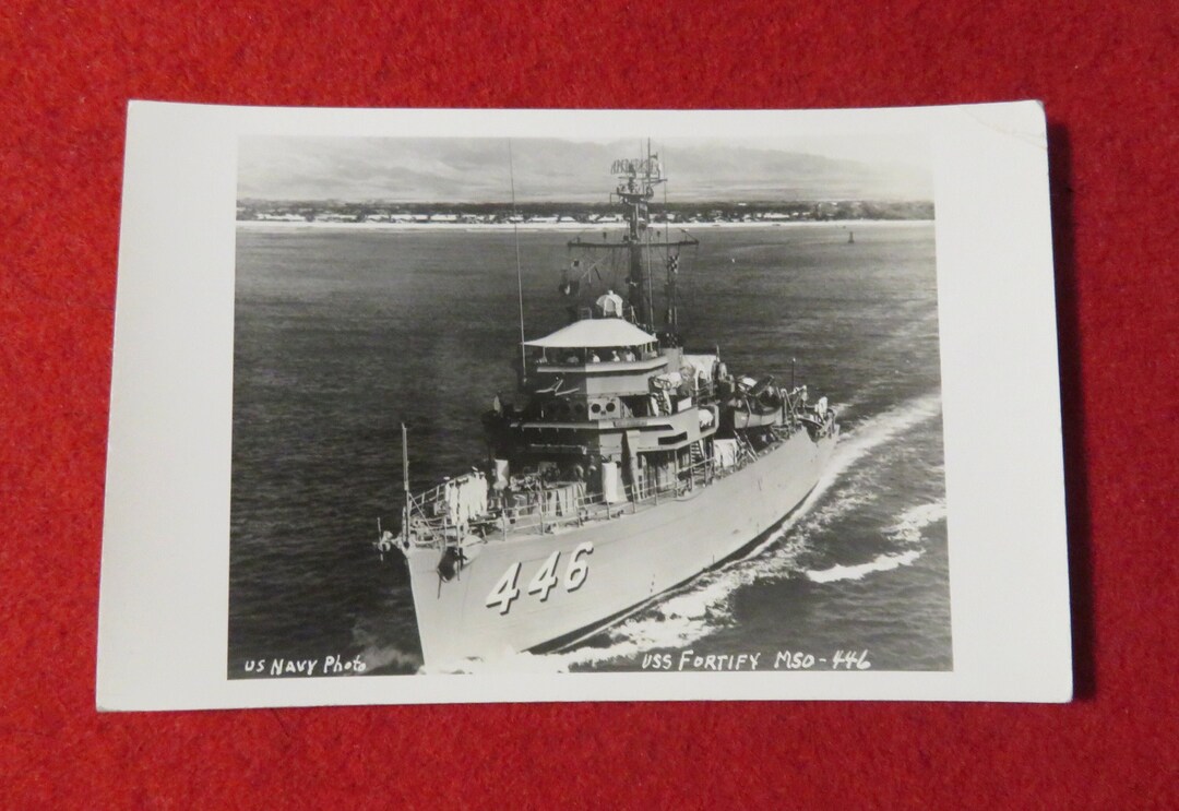 Korean War USS Fortify MSO - 446 Agile Class Minesweeper Battleship - Etsy