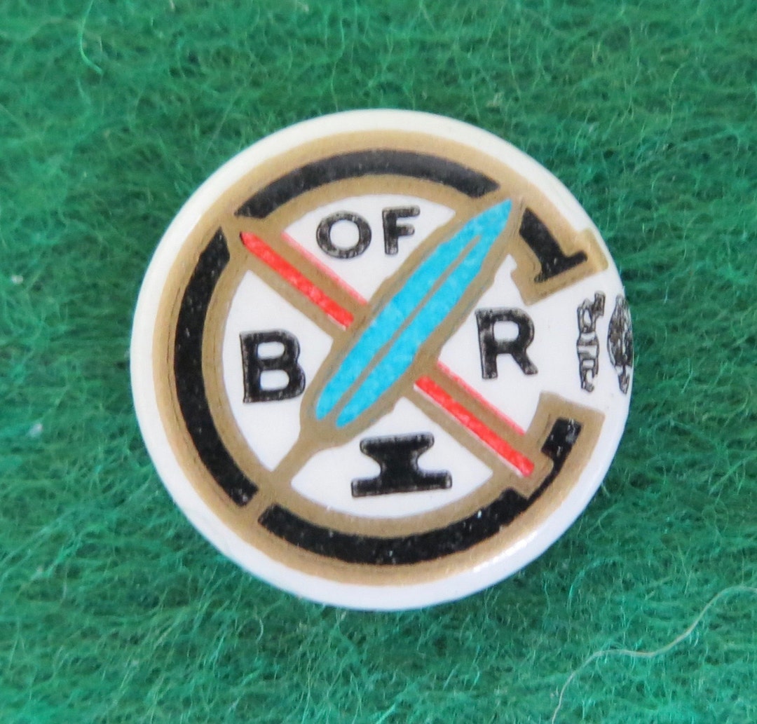 Original 1920's Brotherhood of Railway & Steamship Clerks Fraternal Pin ...