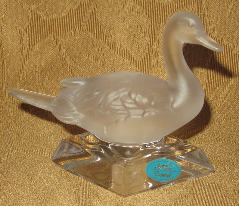 Adorable Goebel Crystal Collection Frosted Duck Figurine - Etsy