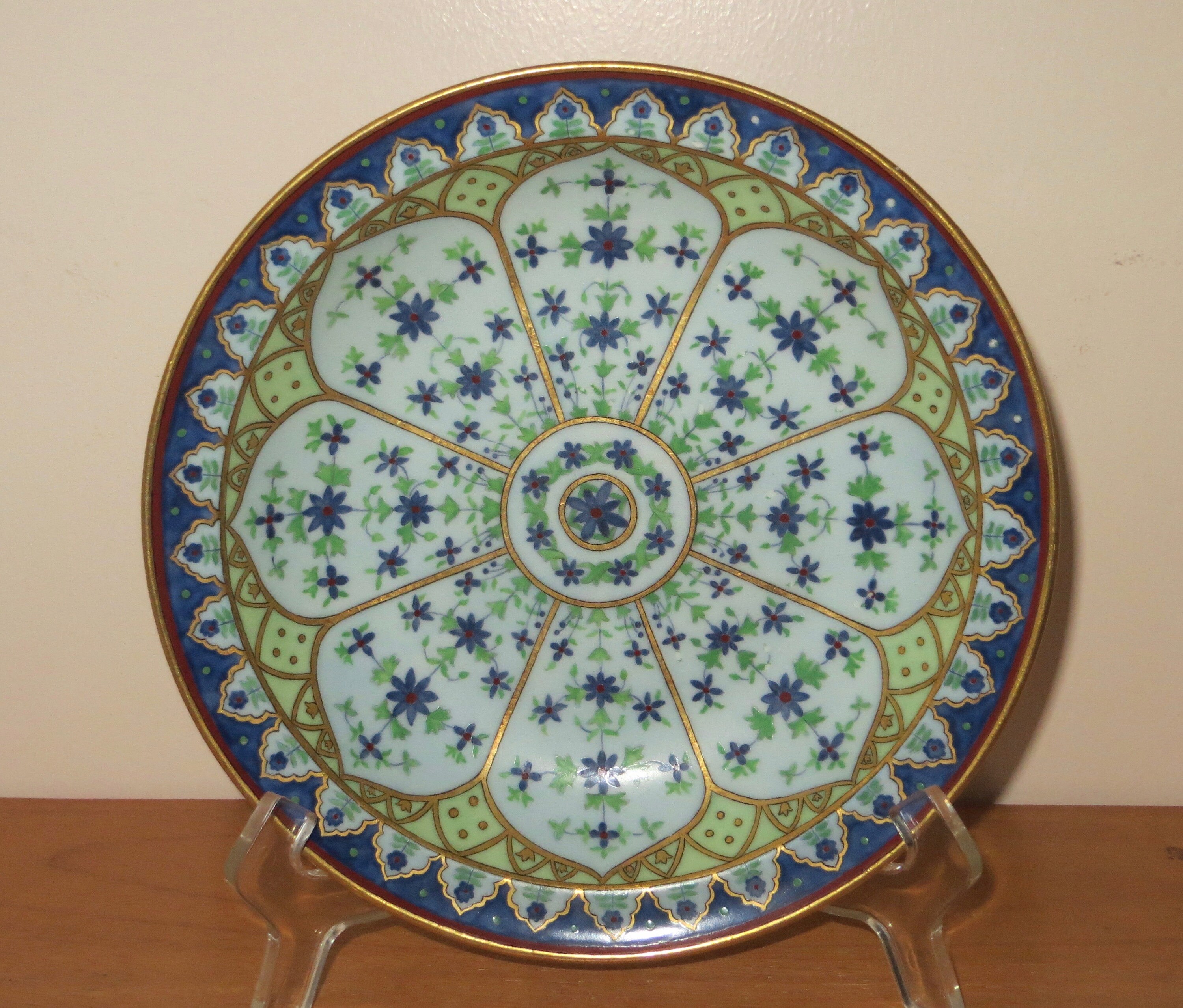 American Artist Mabel C. Dibble 1858-1917 Indu-Persian Bowl | Etsy