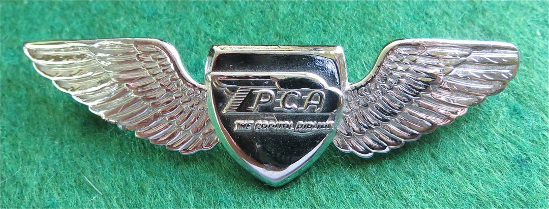 Vintage 1950s PCA Hat Pin Badge - Pennsylvania Central Airlines - Etsy